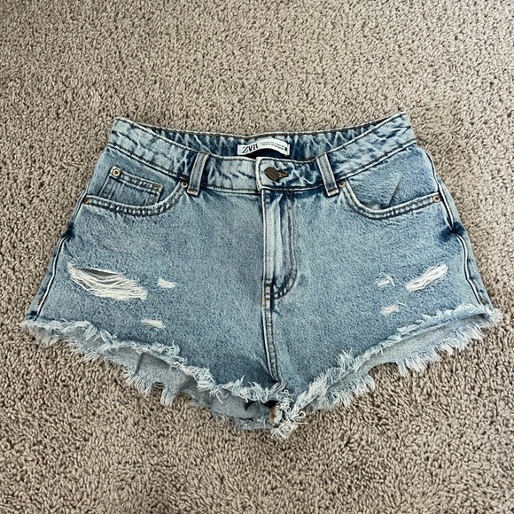 Zara | Shorts | Zara Blue Jean Shorts Casual Style | Poshmark
